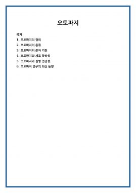 오토파지 레포트 자료-1페이지