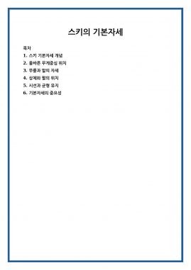스키의 기본자세-1페이지