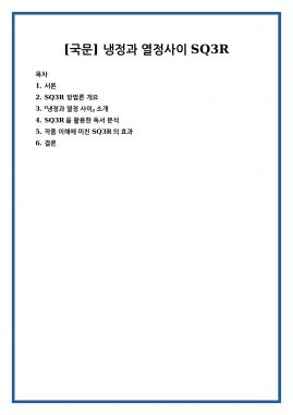 [국문] 냉정과 열정사이 SQ3R-1페이지