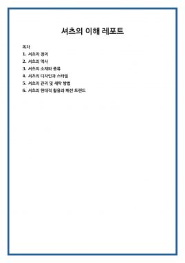 셔츠의 이해 레포트-1페이지