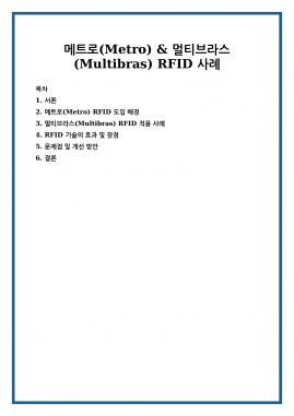 메트로(Metro) & 멀티브라스(Multibras) RFID 사례-1페이지