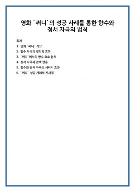 영화 `써니`의 성공 사례를 통한 향수와 정서 자극의 법칙-1페이지