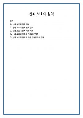 신뢰 보호의 원칙-1페이지