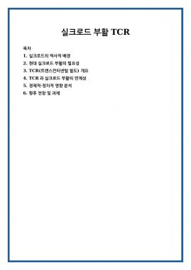실크로드 부활 TCR-1페이지