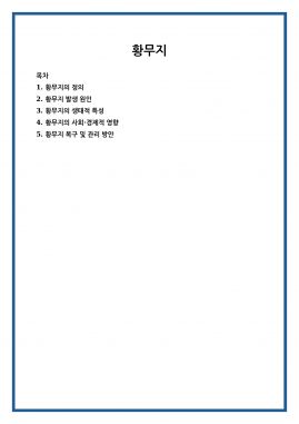 황무지 레포트 자료-1페이지