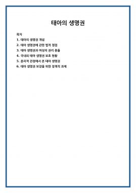 태아의 생명권-1페이지