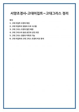 서양조경사-고대이집트~고대그리스 정리-1페이지