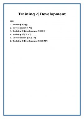 Training과 Development-1페이지