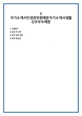 1자기소개서인생관모범예문자기소개서생활신조우수예문-1페이지