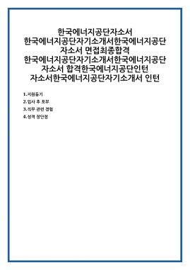 한국에너지공단자소서 한국에너지공단자기소개서한국에너지공단 자소서 면접최종합격 한국에너지공단자기소개서한국에너지공단자소서 합격한국에너지공단인턴 자소서한국에너지공단자기소개서 인턴-1페이지