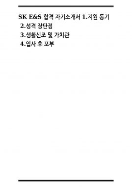 SK E&S 합격 자기소개서 (3)-1페이지