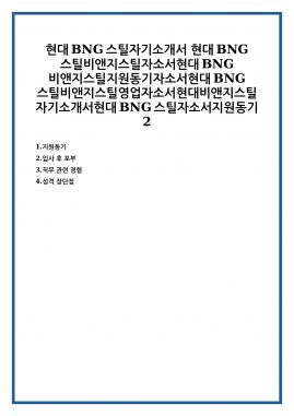 현대BNG스틸자기소개서 현대BNG스틸비앤지스틸자소서현대BNG비앤지스틸지원동기자소서현대BNG스틸비앤지스틸영업자소서현대비앤지스틸자기소개서현대BNG스틸자소서지원동기 2-1페이지