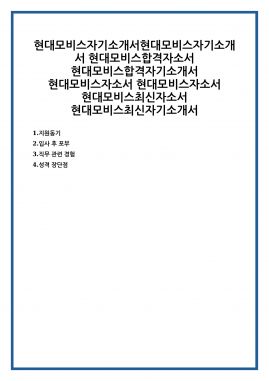 현대모비스자기소개서현대모비스자기소개서 현대모비스합격자소서 현대모비스합격자기소개서 현대모비스자소서 현대모비스최신자소서 현대모비스최신자기소개서-1페이지