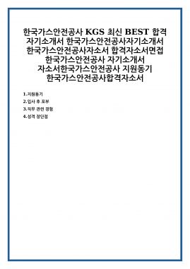 한국가스안전공사 KGS 최신 BEST 합격 자기소개서 한국가스안전공사자기소개서 한국가스안전공사자소서 합격자소서면접 자소서한국가스안전공사 지원동기 한국가스안전공사합격자소서-1페이지