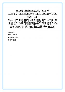 코오롱인더스트리자기소개서 코오롱인더스트리인턴자소서코오롱인더스트리FnC자소서코오롱인더스트리인턴자기소개서코오롱인더스트리인턴지원동기코오롱인더스트리FnC인턴자소서코오롱인더스트리-1페이지