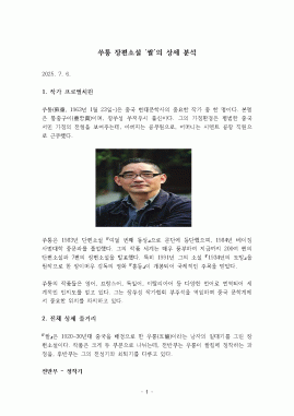 쑤퉁 장편소설 쌀의 상세 분석-1페이지
