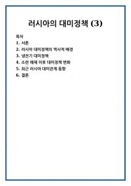 러시아의 대미정책 (3)-1페이지