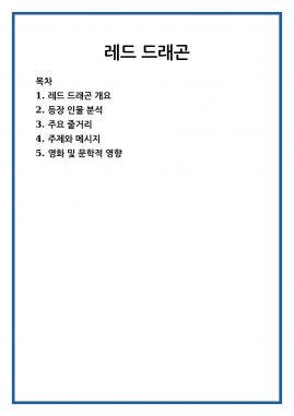 레드 드래곤 레포트 자료-1페이지