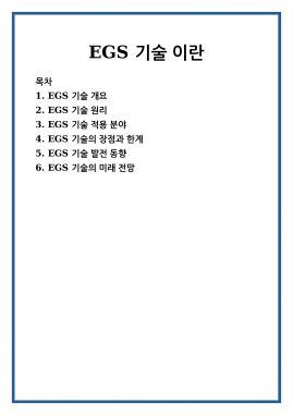 EGS 기술 이란 레포트 자료-1페이지