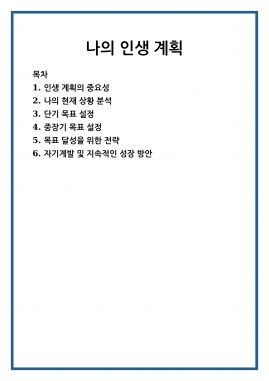 나의 인생 계획-1페이지