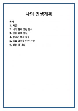 나의 인생계획-1페이지
