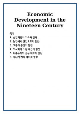 Economic Development in the Nineteen Century-1페이지