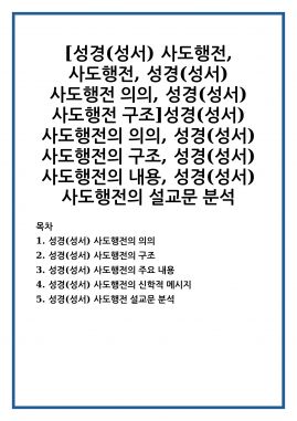 [성경(성서) 사도행전, 사도행전, 성경(성서) 사도행전 의의, 성경(성서) 사도행전 구조]성경(성서) 사도행전의 의의, 성경(성서) 사도행전의 구조, 성경(성서) 사도행전의 내용, 성경(성서) 사도행전의 설교문 분석-1페이지
