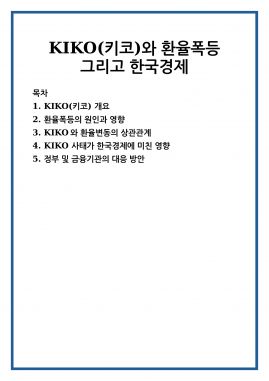 KIKO(키코)와 환율폭등 그리고 한국경제-1페이지