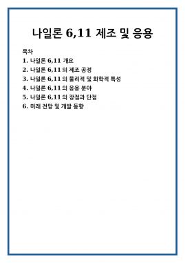나일론 6,11 제조 및 응용-1페이지