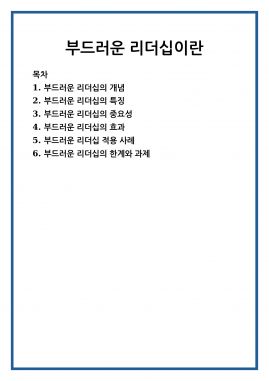부드러운 리더십이란-1페이지