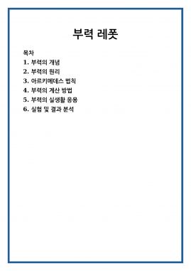 부력 레폿 레포트 자료-1페이지