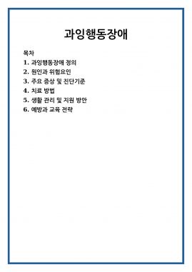 과잉행동장애-1페이지