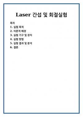 Laser 간섭 및 회절실험-1페이지