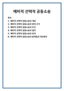 예비적 선택적 공동소송-1페이지