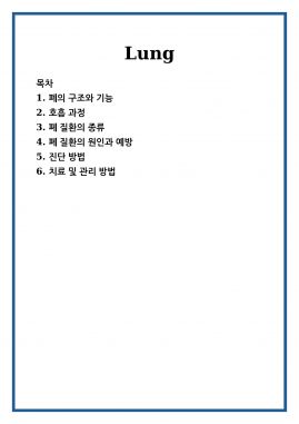 Lung 레포트 자료-1페이지