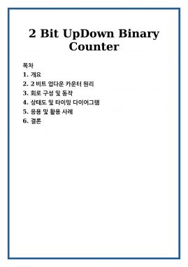2 Bit UpDown Binary Counter-1페이지