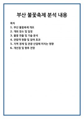 부산 불꽃축제 분석 내용-1페이지