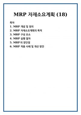 MRP 자재소요계획 (18)-1페이지