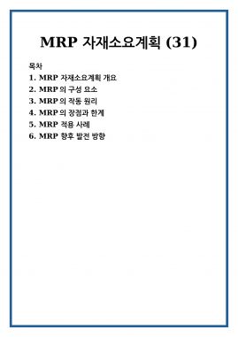 MRP 자재소요계획 (31)-1페이지