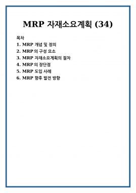 MRP 자재소요계획 (34)-1페이지