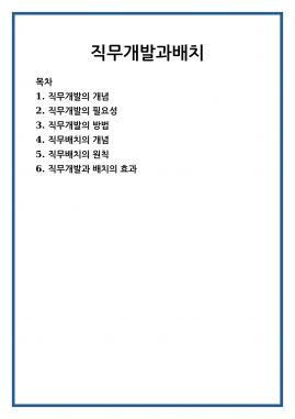 직무개발과배치-1페이지