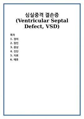 심실중격 결손증 (Ventricular Septal Defect, VSD)-1페이지
