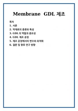Membrane  GDL 제조-1페이지