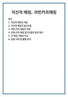 직선적 매칭, 라빈카프매칭-1페이지