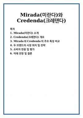 Mirada(미란다)와Credenda(크레덴다)-1페이지