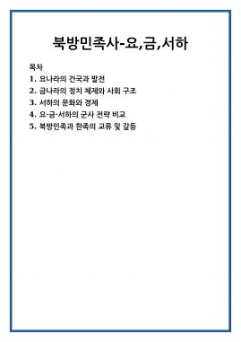 북방민족사-요,금,서하-1페이지