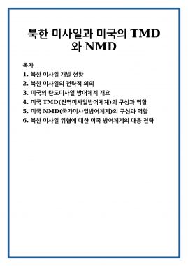 북한 미사일과 미국의 TMD와 NMD-1페이지