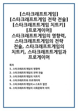 [스타크래프트게임][스타크래프트게임 전략 전술][스타크래프트게임 치트키][프로게이머]스타크래프트게임의 영향력, 스타크래프트게임의 전략 전술, 스타크래프트게임의 치트키, 스타크래프트게임과 프로게이머-1페이지