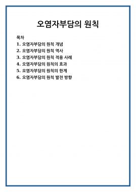 오염자부담의 원칙-1페이지