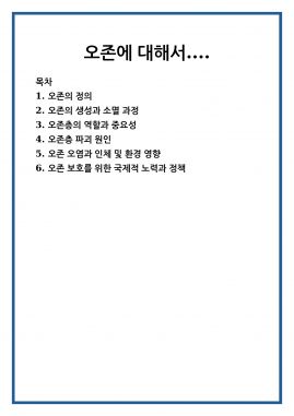 오존에 대해서....-1페이지